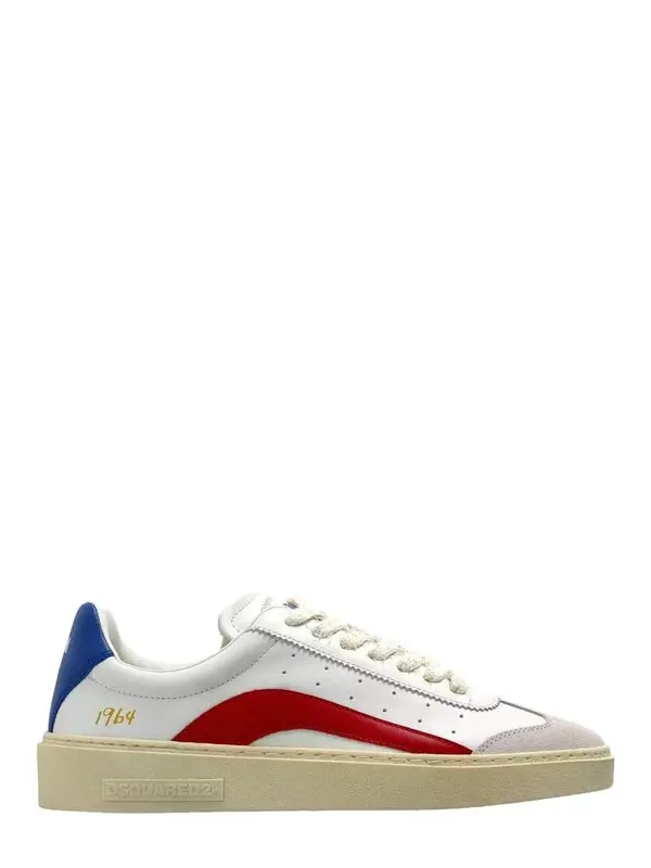 Dsquared2 Logo-detail Leather Sneakers - White