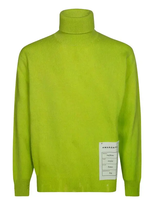 AMARANTO Dolcevita Roll-neck Sweater - Green