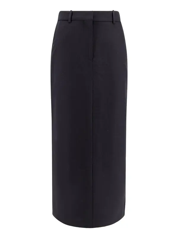 TOTÊME Low-rise Straight Skirt - Black