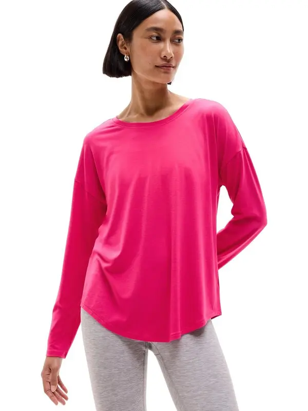 Athleta Relaxed T-shirt - Dahlia