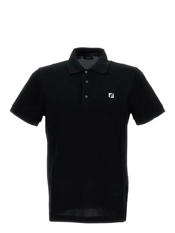 Fendi Piquet Polo - Black