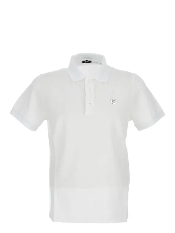 Fendi Piquet Polo - White