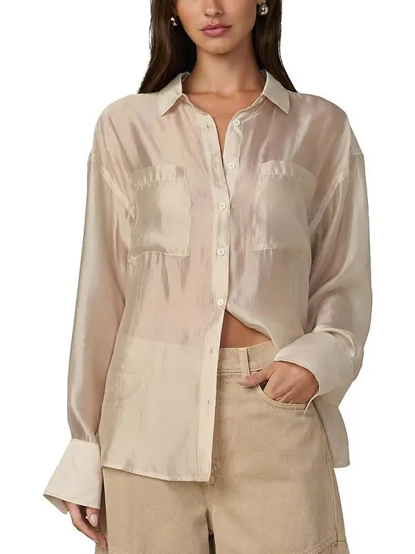 Joe's Jeans The Organza Boyfriend Shirt - Prosecco