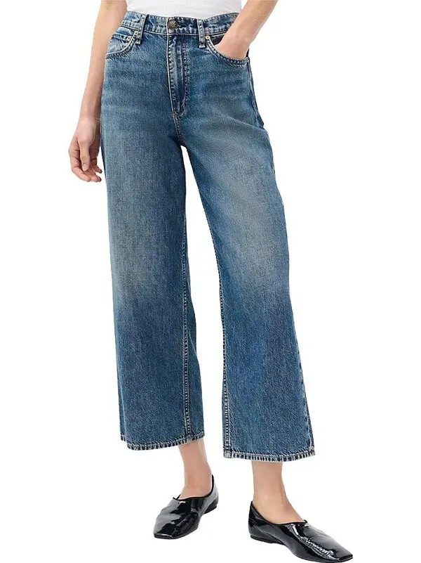 Rag & Bone Andi Wide-leg Ankle Jeans - Delcan