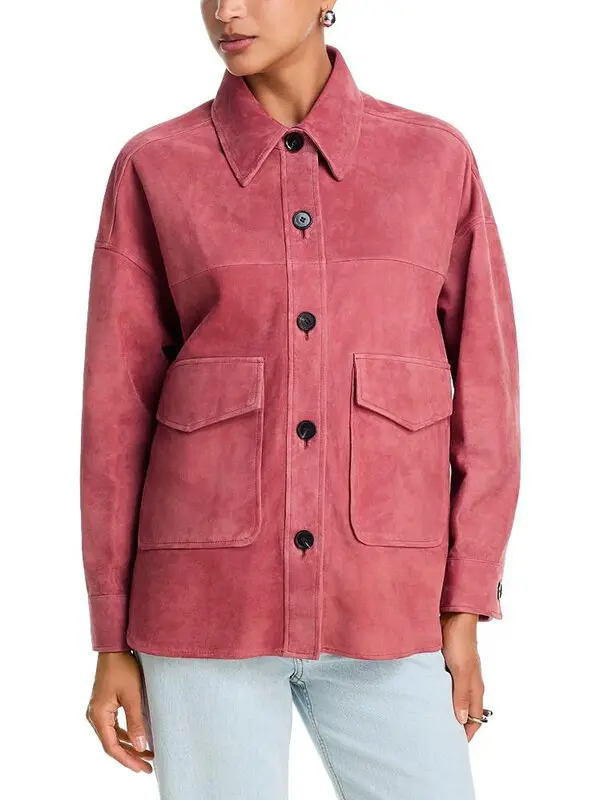 ARMA Kaylee Suede Jacket - Pink Shade