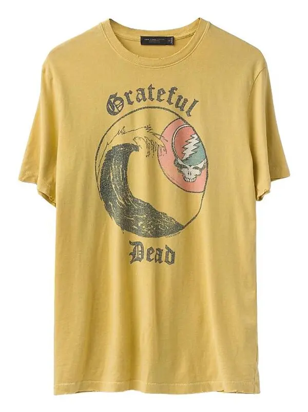Junk Food Clothing Grateful Dead Wave Vintage T-shirt - Dusty Citron