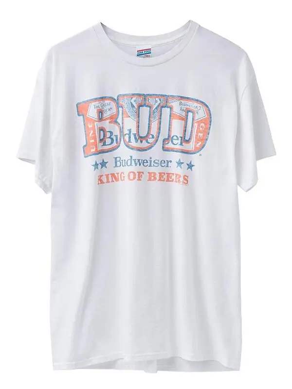 Junk Food Clothing Budweiser King Of Beers T-shirt - White
