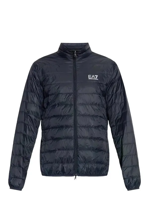 Emporio Armani Quilted Zip Jacket - Blue