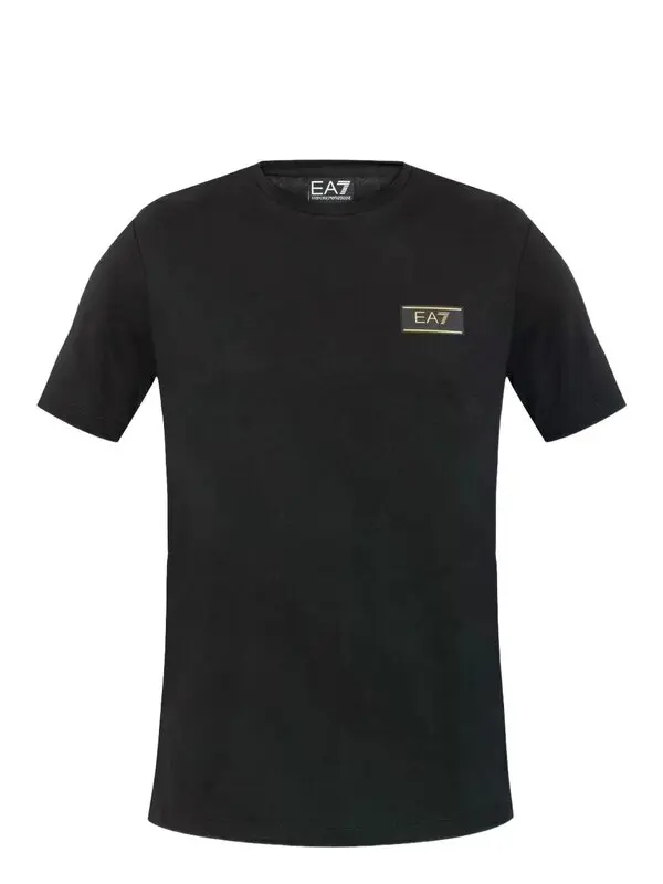 Emporio Armani Logo-patch T-shirt - Black