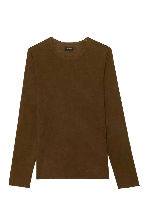 Zadig&Voltaire Teiss Round-neck T-shirt - Brown
