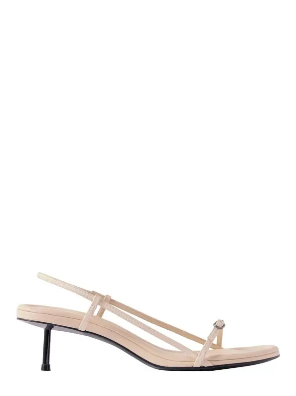 ST. AGNI Petit Belt Slingback Sandals - Pink