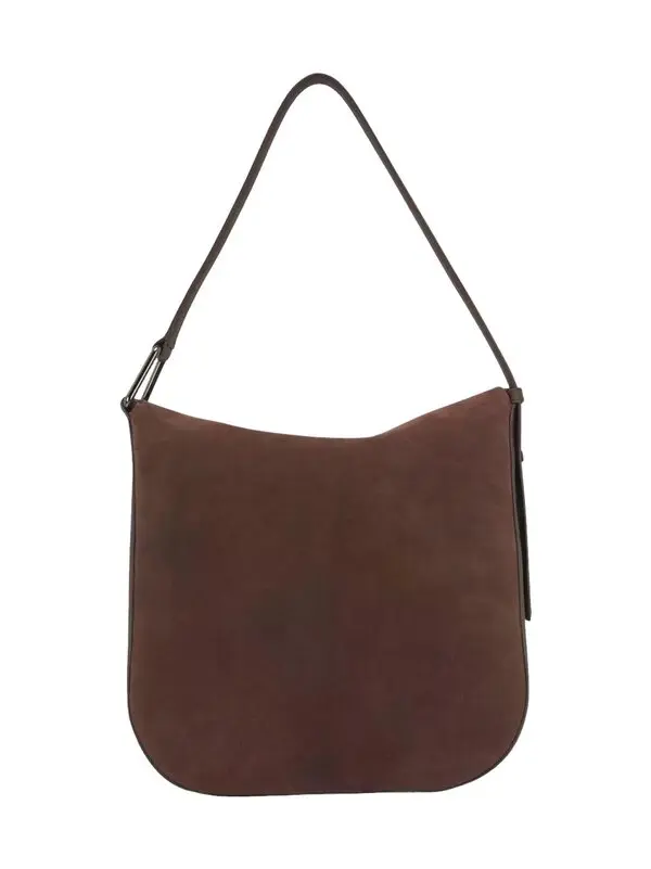 Akris Suede Shoulder Bag - Brown