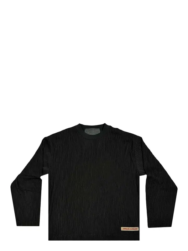 JUNGLES Wavy Long-sleeve Tee - Black