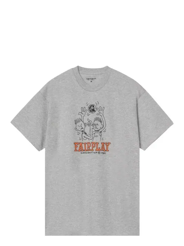 Carhartt Work In Progress Short-sleeve Fairplay Tee - Grey
