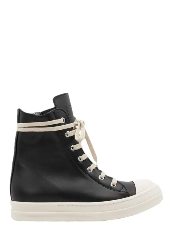 Rick Owens Phlegethon High Top Sneakers - Black