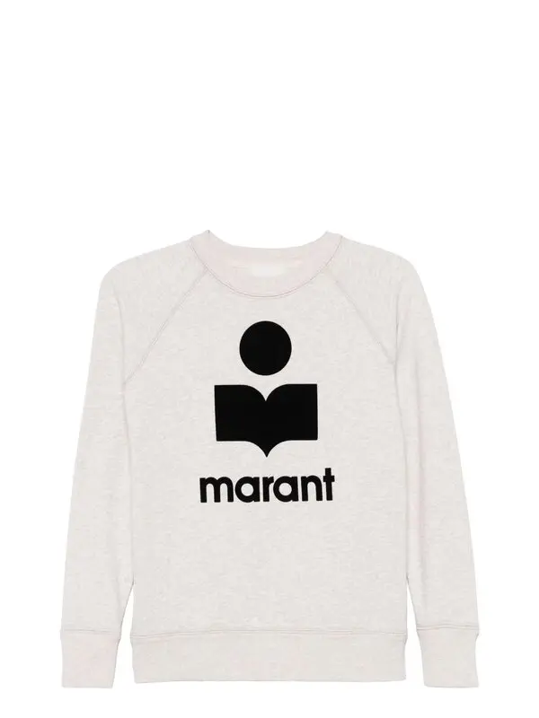 MARANT ETOILE Millyny Logo Cotton Sweatshirt - Beige