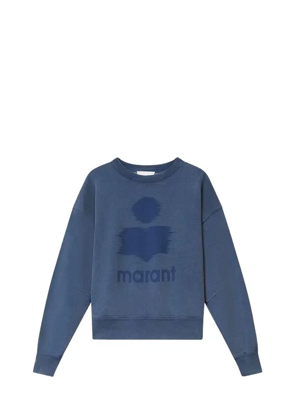 MARANT ETOILE Mobyli Cotton Sweatshirt - Blue