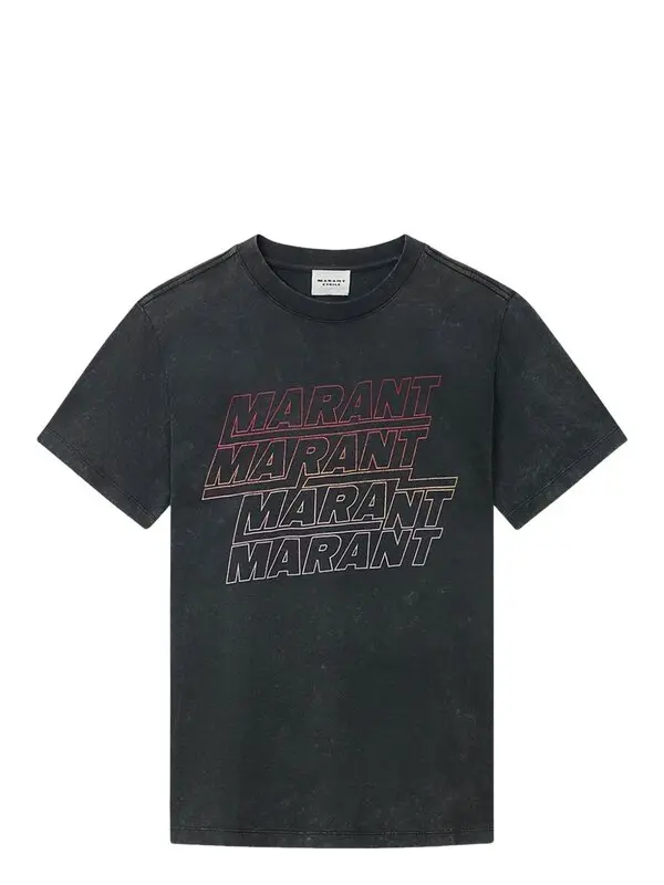 MARANT ETOILE Zoeline Cotton T-shirt - Black