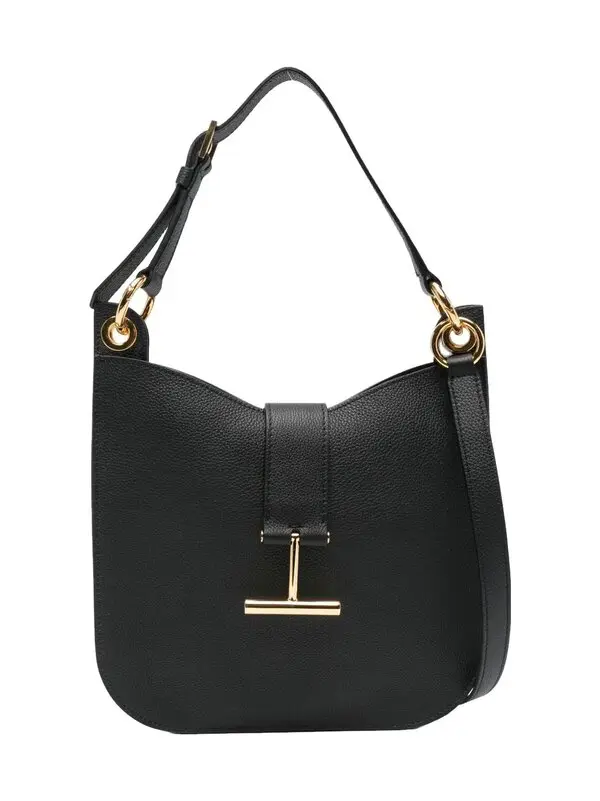 TOM FORD Leather Crossbody Bag - Black