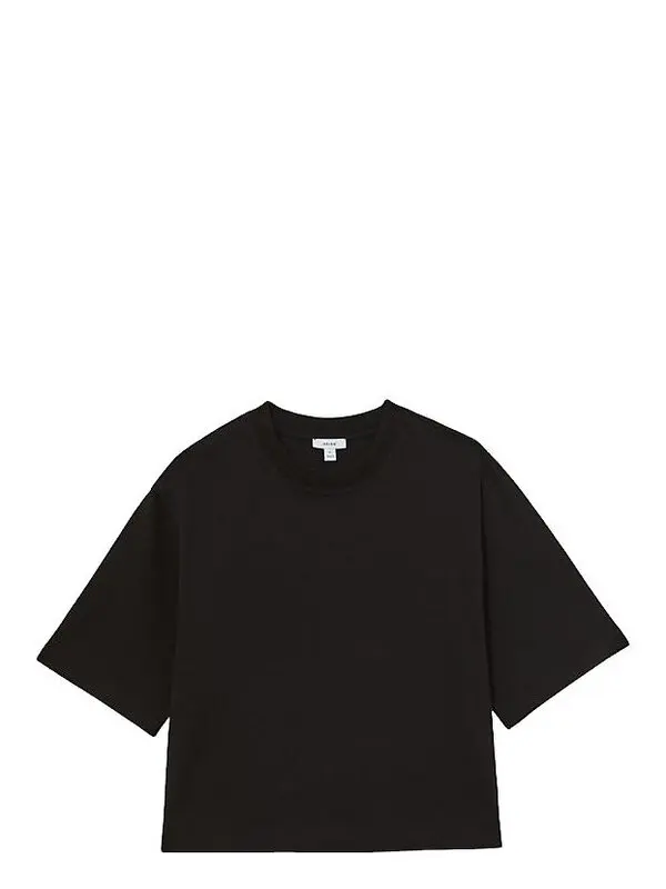 REISS Relaxed-fit Cotton T-shirt - Black
