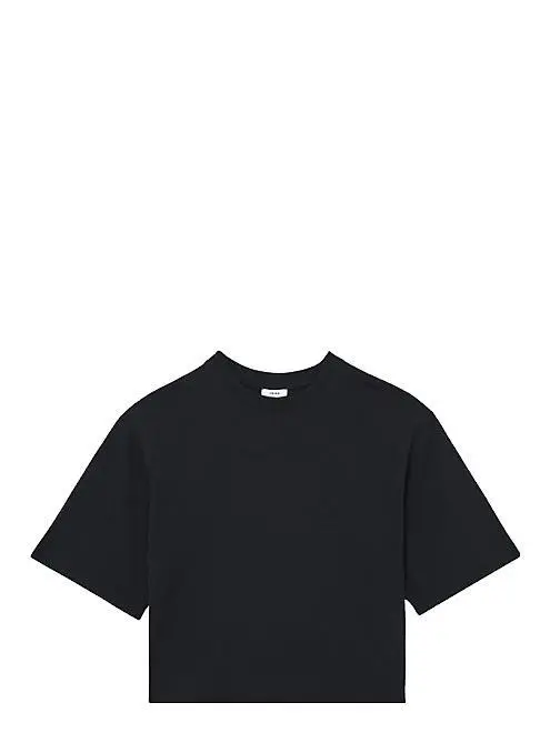 REISS Relaxed-fit Cotton T-shirt - Navy