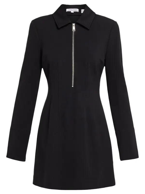 Veronica Beard Capelle Half-zip Mini Dress - Dove