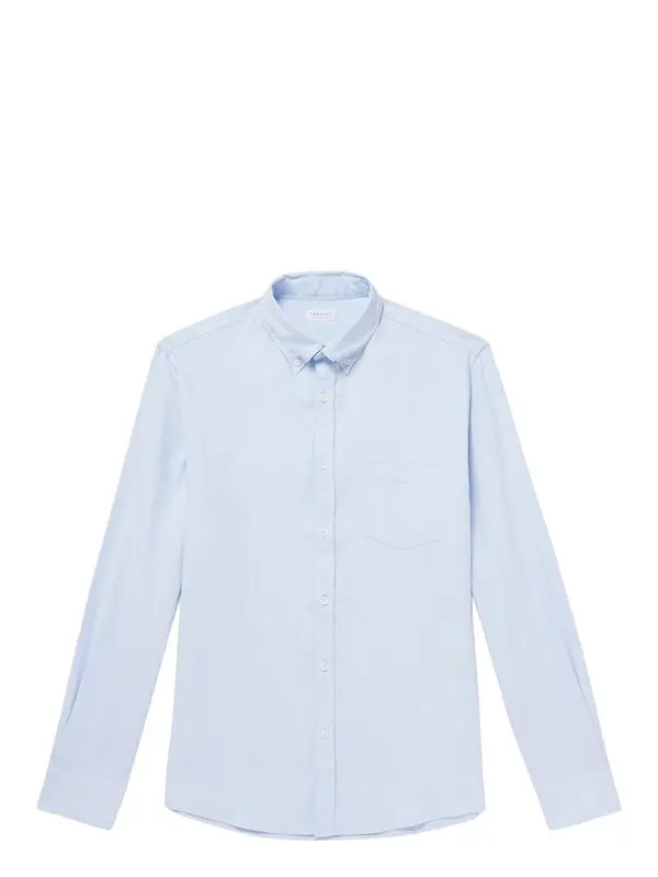 Sunspel Button-down Collar Cotton Oxford Shirt - Blue