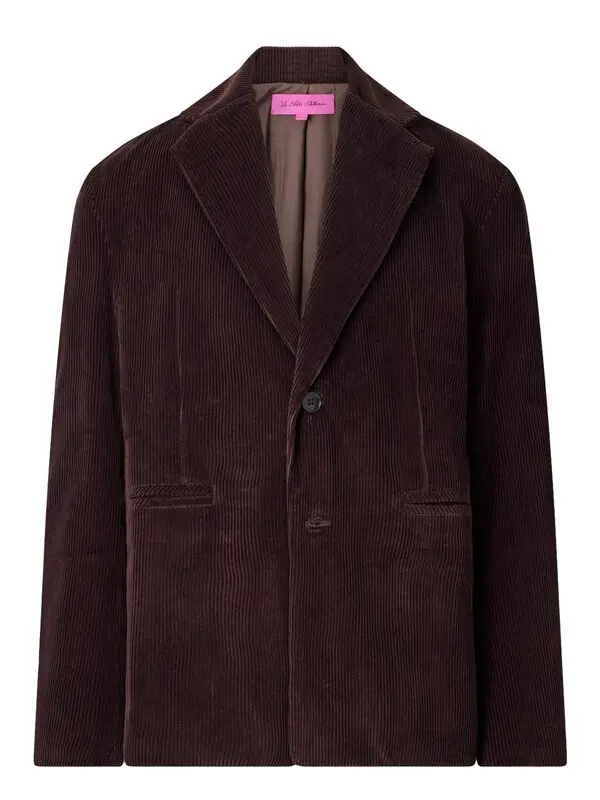 THE ELDER STATESMAN Cotton-corduroy Blazer - Brown