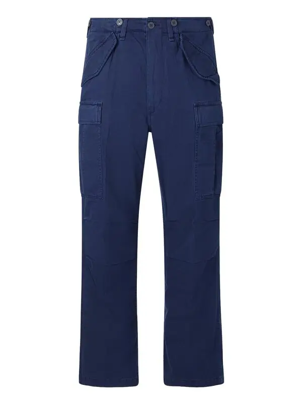 Polo Ralph Lauren Straight-leg Cotton Cargo Trousers - Blue