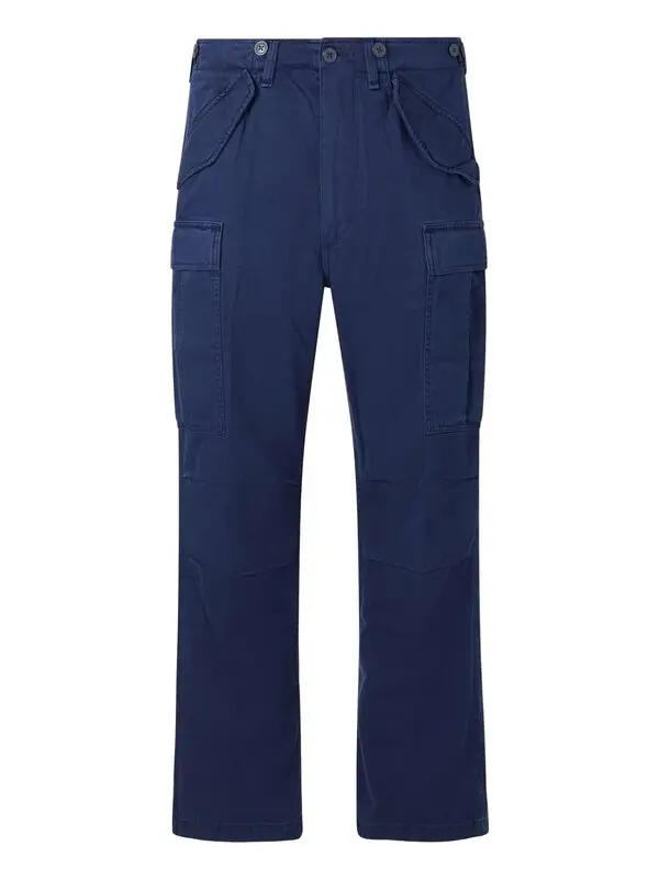 Ralph Lauren Straight-leg Cotton Cargo Trousers - Navy