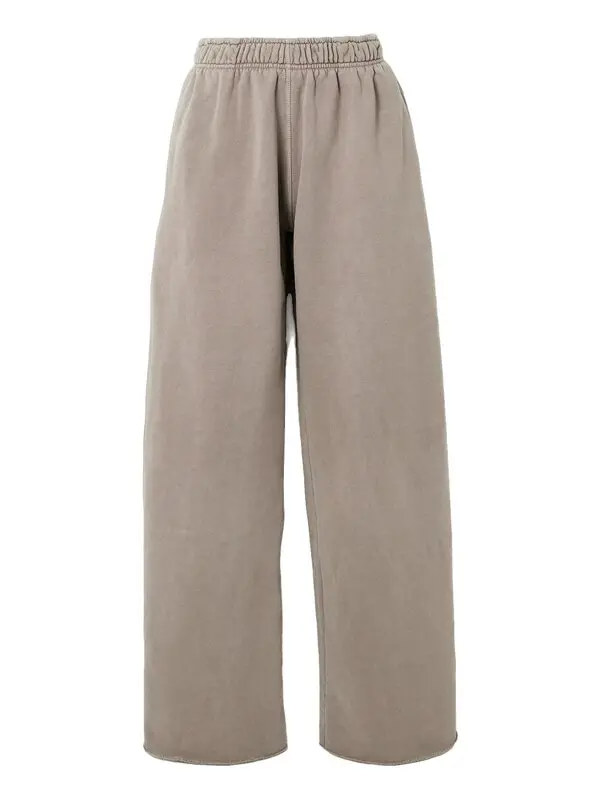 SLVRLAKE Cotton-jersey Wide-leg Track Pants - Brown