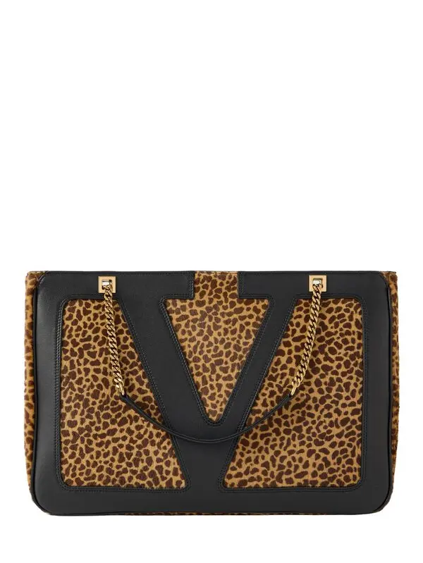 Valentino Garavani Viva Superstar Medium Shoulder Bag - Animal Print