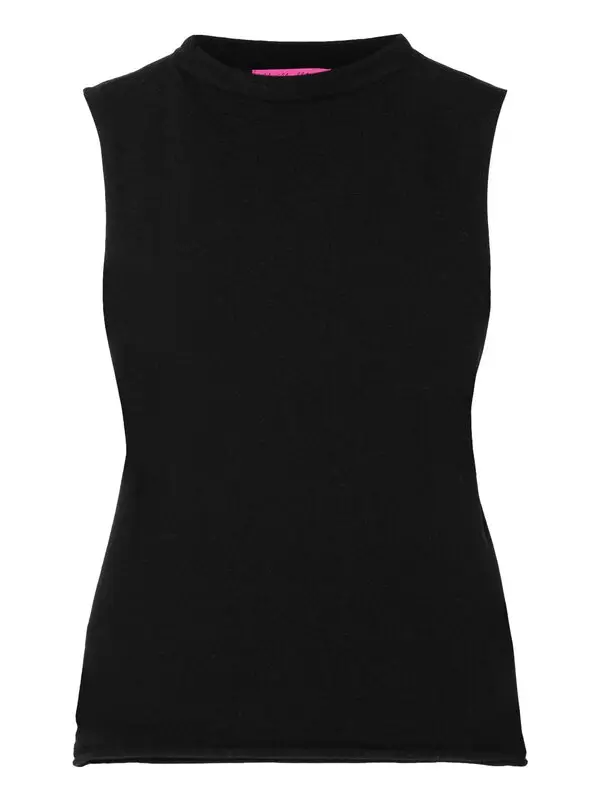 THE ELDER STATESMAN Cashmere Tank - Black
