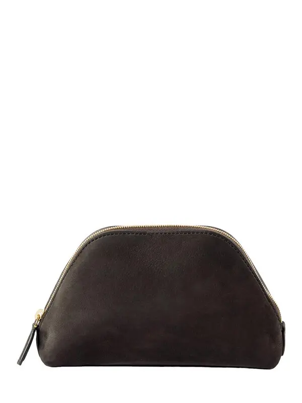 THE ROW Devon Mini Nubuck Pouch - Brown