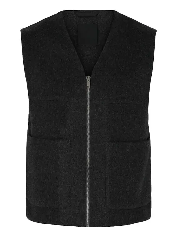 Givenchy Wool-cashmere Blend Vest - Dark Grey