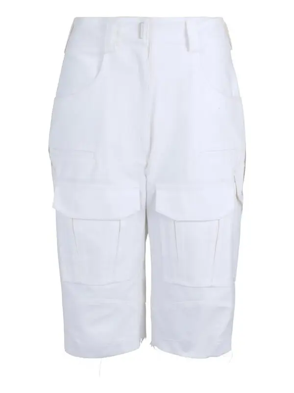 Givenchy Cotton Cargo Shorts - White
