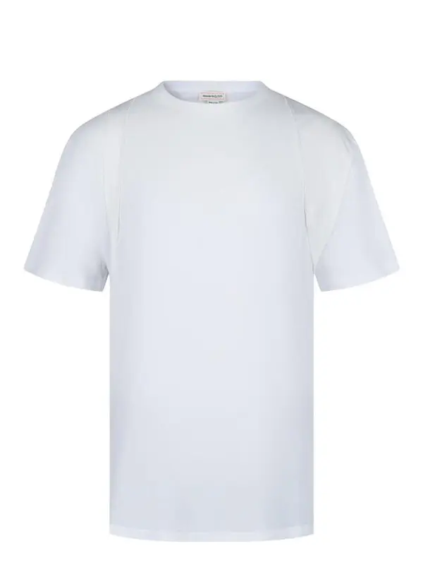 Alexander McQueen Harness Cotton T-shirt - White
