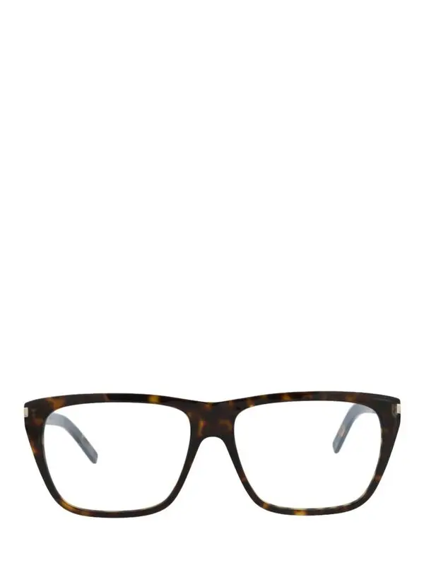 Saint Laurent Square-frame Acetate Optical Frames - Havana Havana Transparent (sl434slim/30010714/002)
