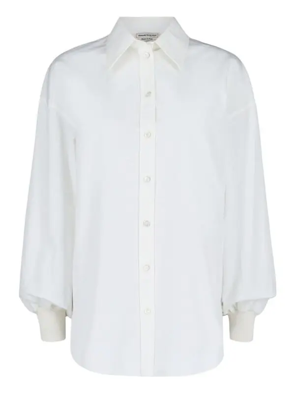 Alexander McQueen Cocoon Sleeve Shirt - Optical White