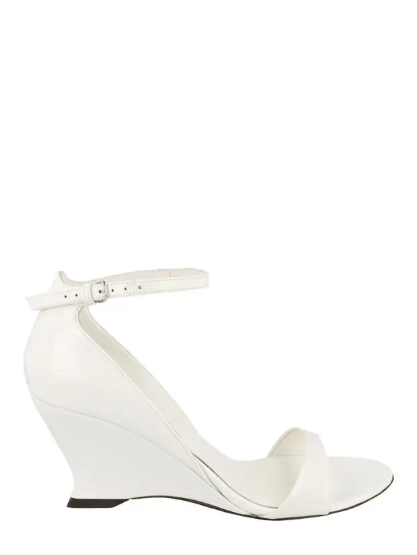 FERRAGAMO Vidette 3" Wedge Sandals - White