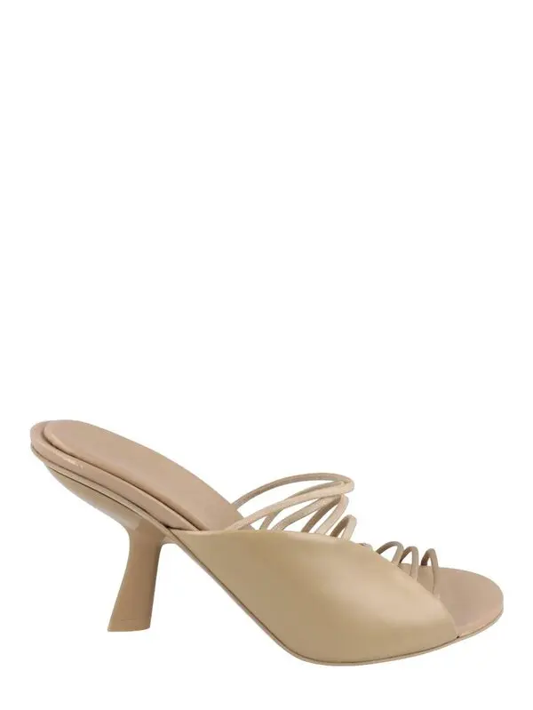 FERRAGAMO Altaire Strappy Mules - Beige