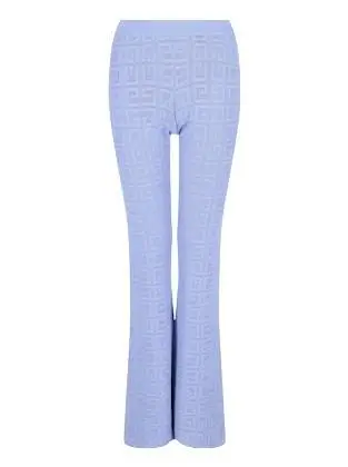 Givenchy 4g Jacquard Flared Pants - Lavender