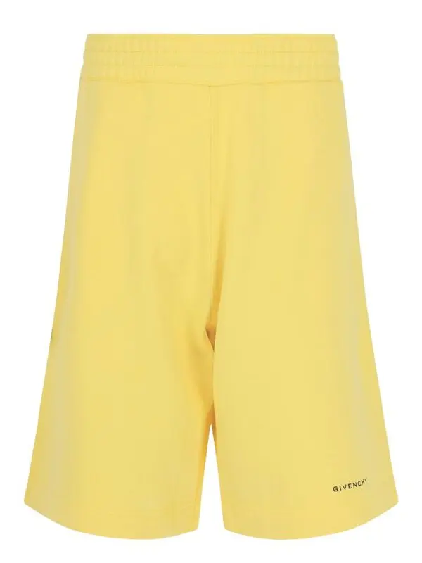 Givenchy Logo Bermuda Sweatshorts - Yellow