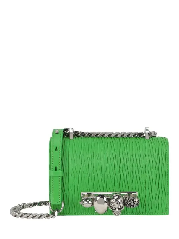 Alexander McQueen Mini Jeweled Shoulder Bag - Acid Green