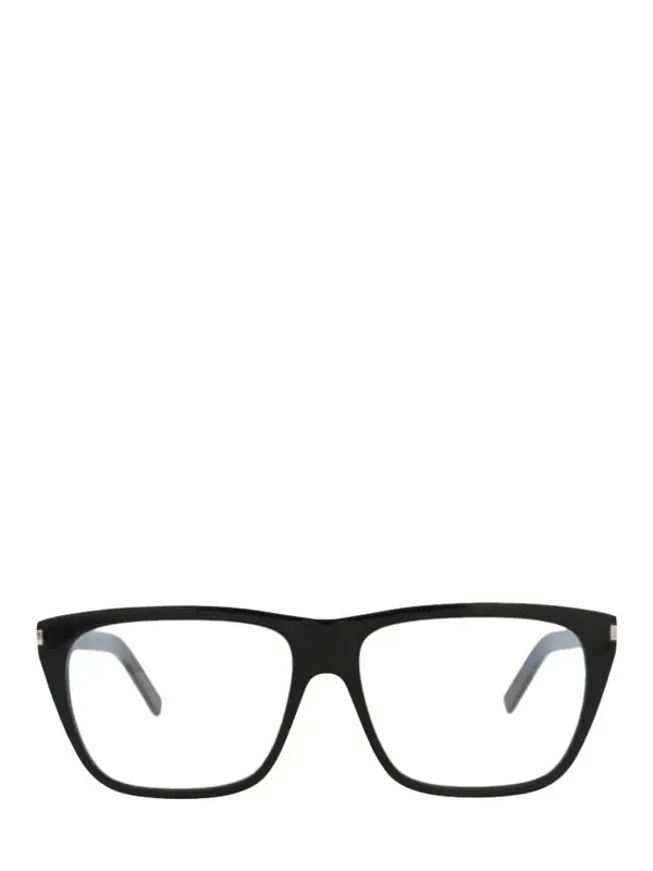 Saint Laurent Square-frame Acetate Optical Frames - Black Black Transparent (sl434slim/30010714/001)