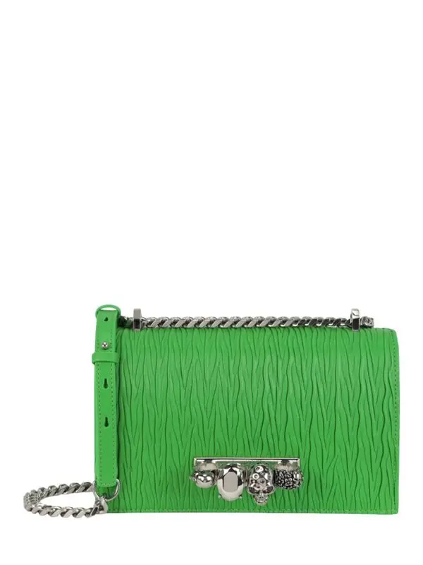 Alexander McQueen Small Jeweled Shoulder Bag - Acid Green
