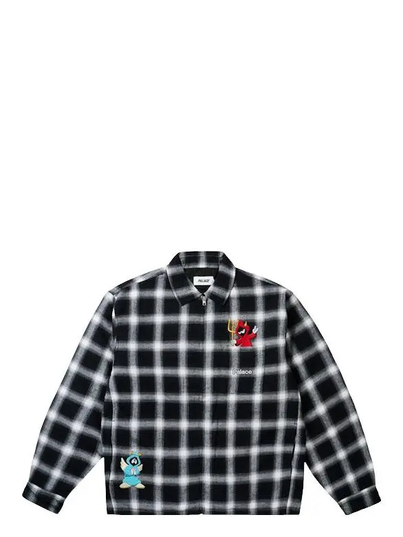 PALACE Zip Up Shirt - Black