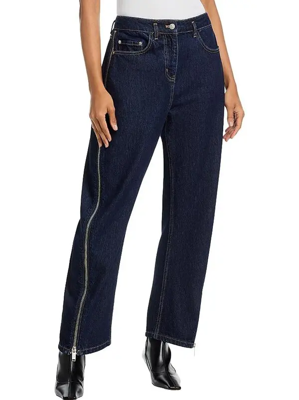 3.1 Phillip Lim High-rise Barrel Jeans - Dark Indigo