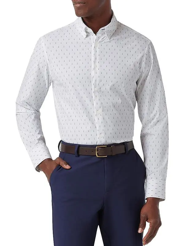Mizzen+main Leeward Long Sleeves Dress Shirt - Provence Double Dot