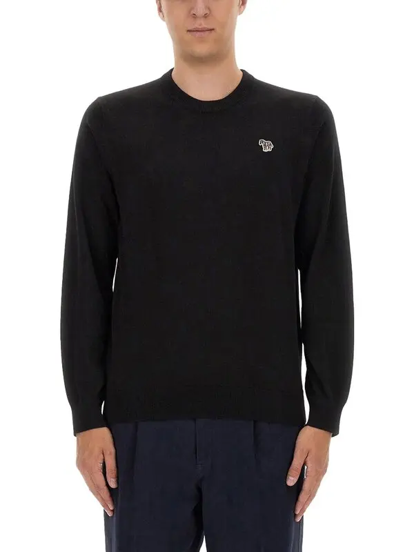 Paul Smith Zebra Patch Shirt - Black